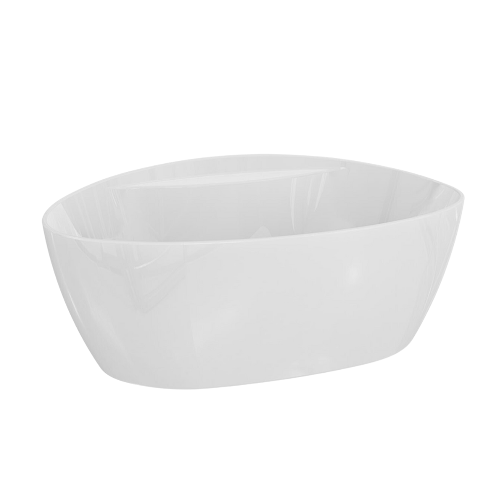 Bain autoportant Pura en acrylique blanc lustré de Groupe Zitta ...